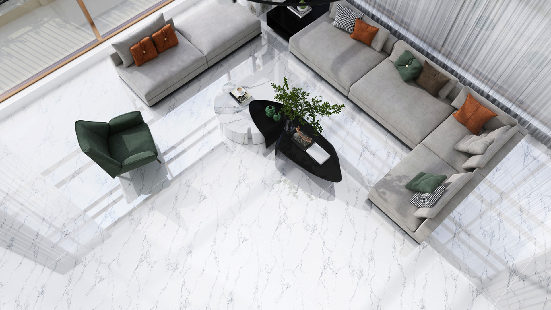 Marble Look Porcelain Tiles, A Solution for Stylish and Low-Maintenance ...