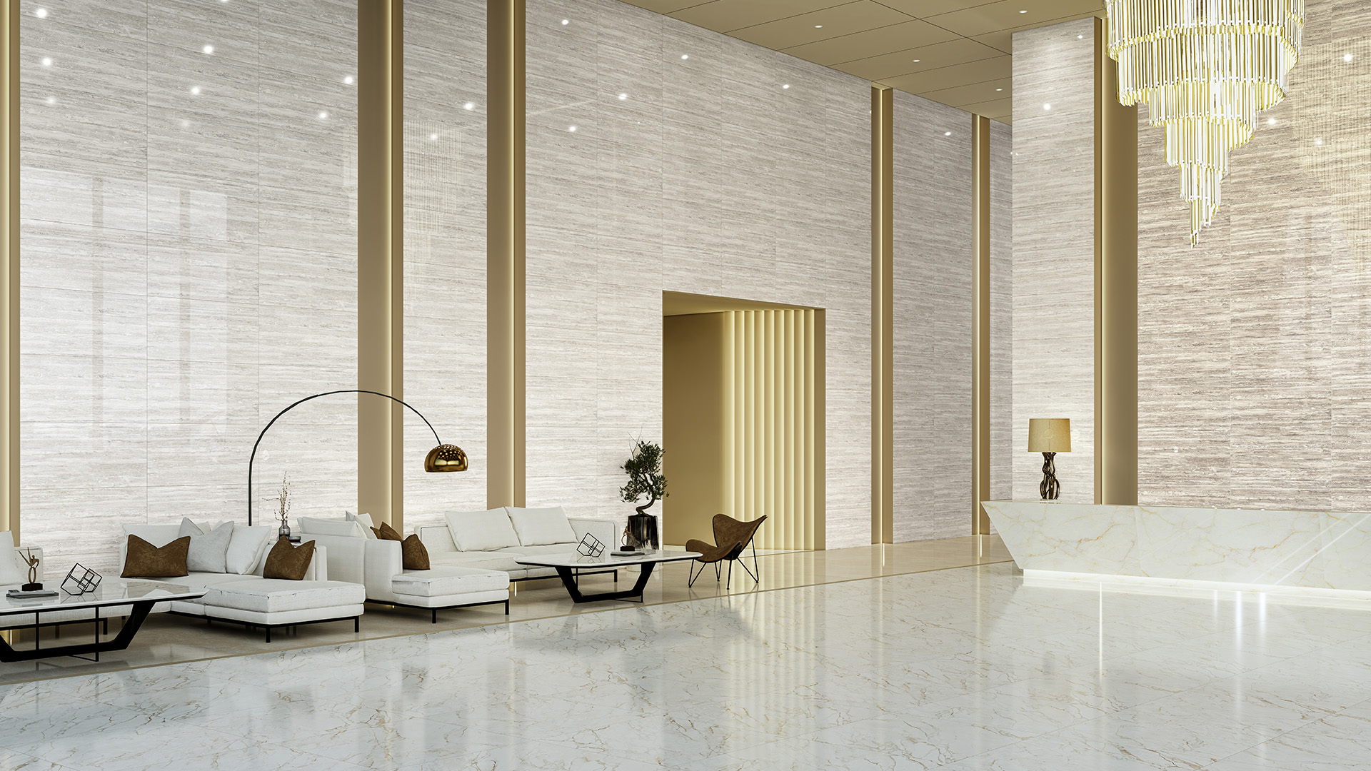 Granit motif Travertine Ukuran 120x60 - Roman