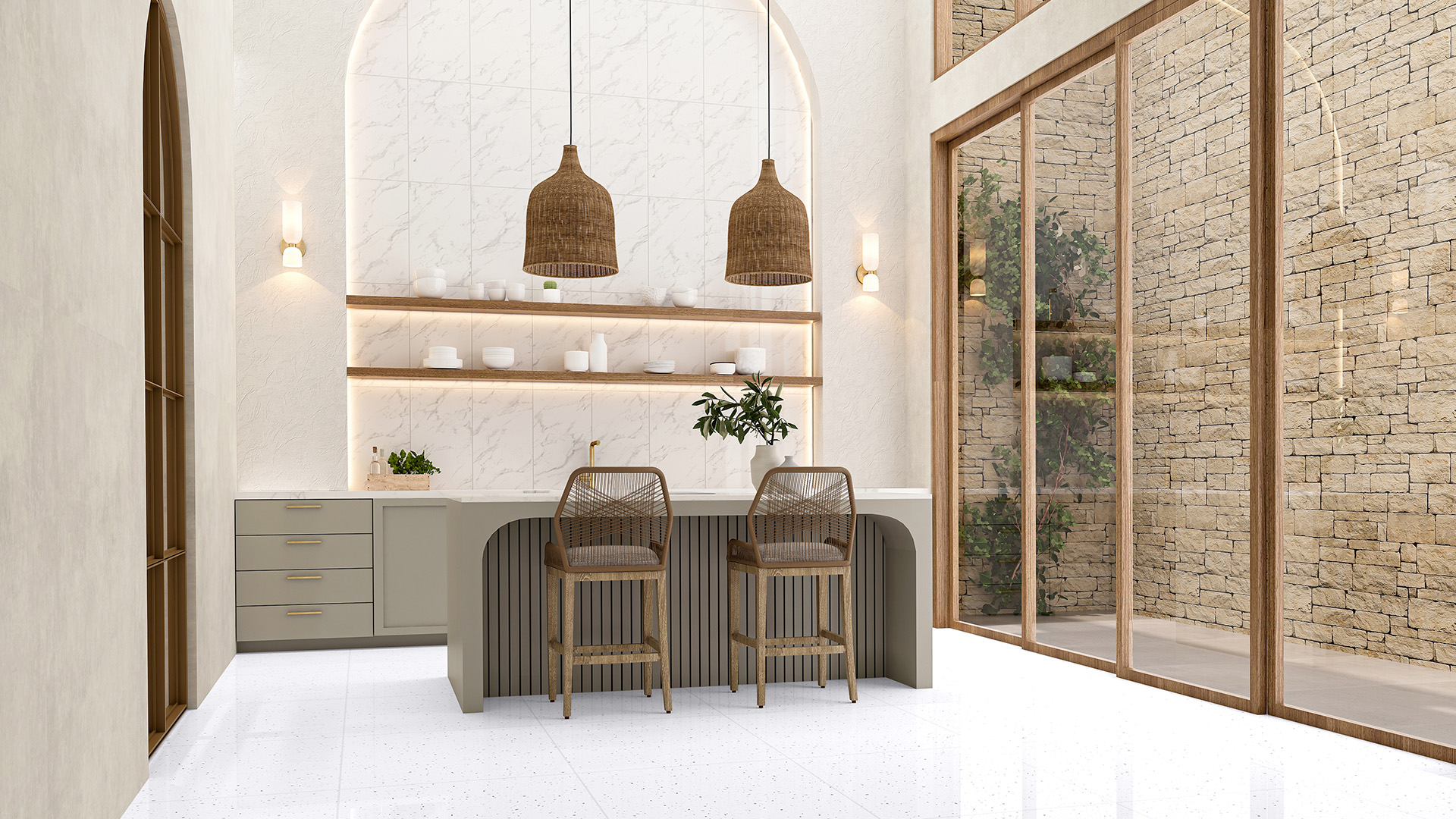 Granit Motif Teraso dMelbourne - Roman