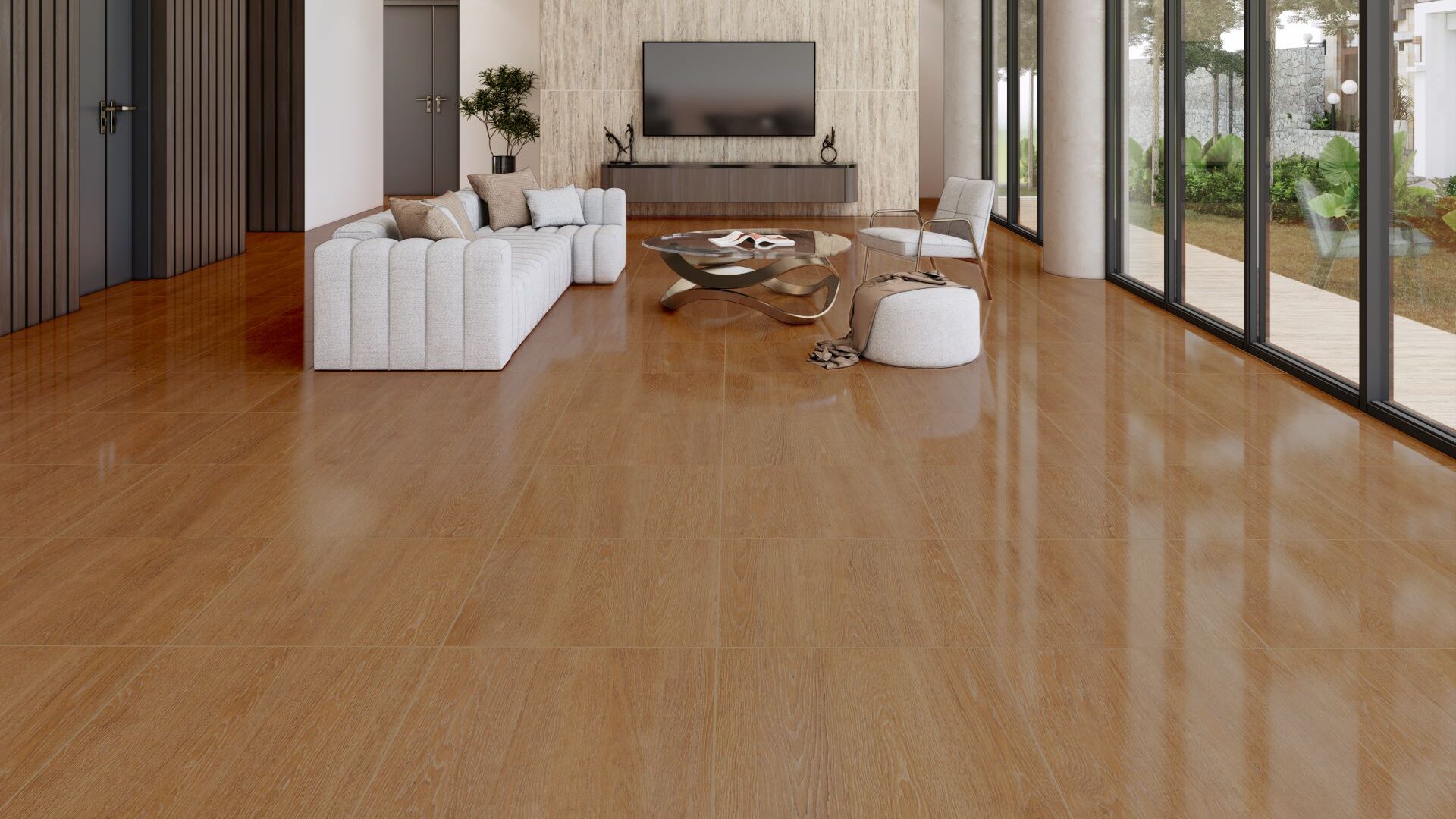 Granit Motif Kayu Kian Elegan dengan Permukaan Polished Glossy - Roman ...